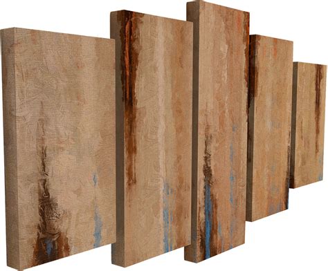 Quadro Abstrato Areia 5 Peças QuadrosDecorativos
