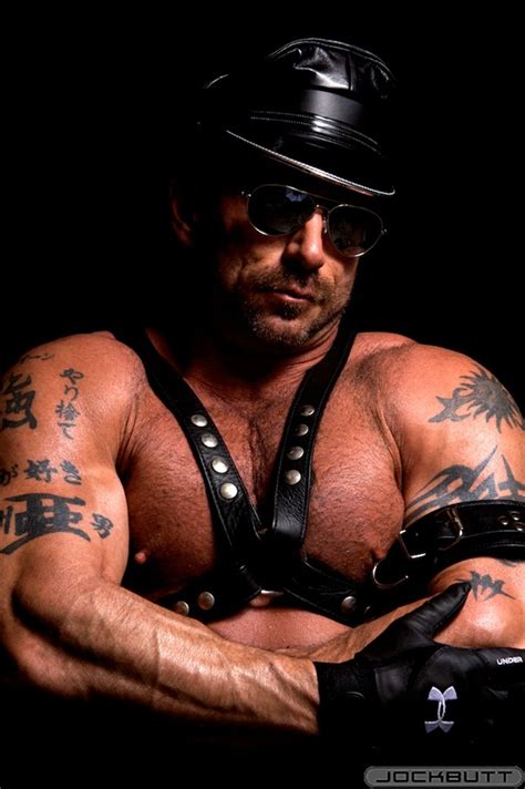 Dave Stone Leather Muscle Daddy Fitness Men