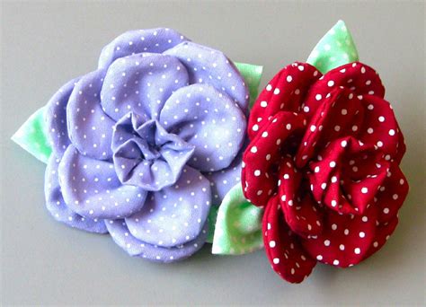 Cómo hacer flores de tela 30 modelos Creaciones Erika