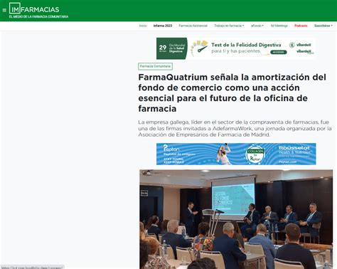 IM Farmacias FarmaQuatrium señala la amortización del fondo de