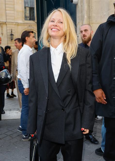 Pamela Anderson The Row Runway Show At Paris Fashion Week