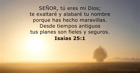 23 de diciembre de 2023 Versículo de la Biblia del día Isaías 25 1