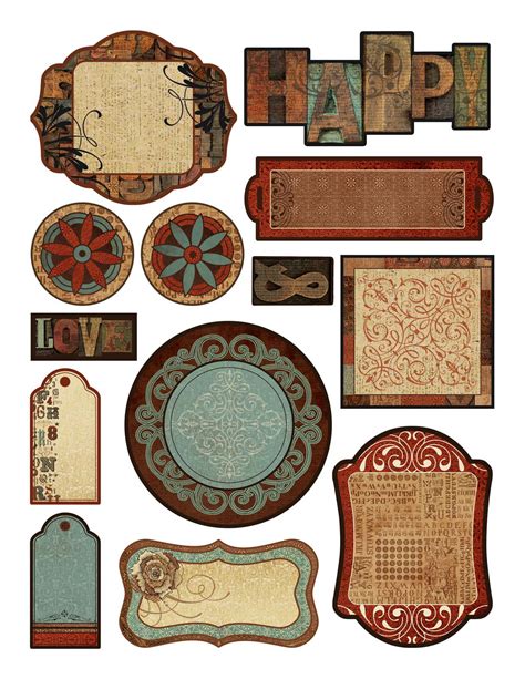 Vintage Stickers Printable