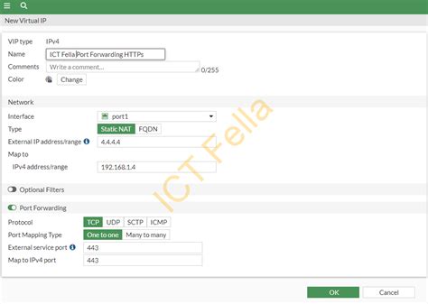 How To Configure Port Forwarding Destination Nat On Fortinet Firewall
