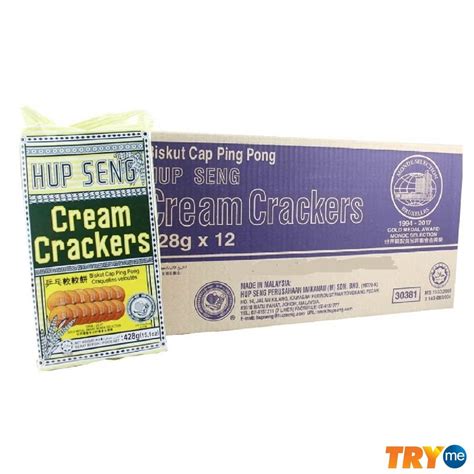 Hup Seng Cream Crackers 428g X 12pcs Shopee Malaysia