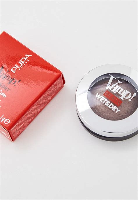 Тени для век Pupa запеченные с сияющим финишем VAMP WET DRY тон 102
