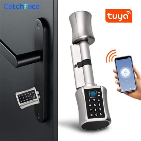 Serrure à cylindre à empreintes digitales Bluetooth APP biométrique