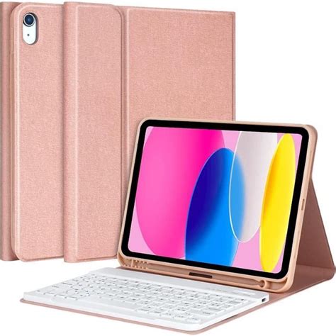 Clavier pour iPad 10ème Génération 10 9 2022 Coque Housse avec Fente