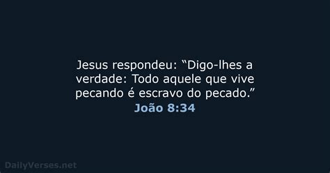 5 de outubro de 2022 Versículo da Bíblia do dia NVI João 8 34