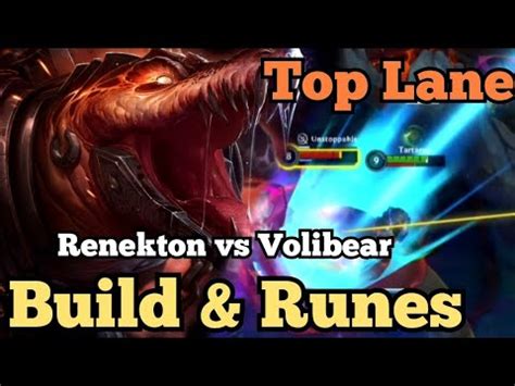 Renekton Vs Volibear Wild Rift 5 1 Baron Lane Build Runes YouTube