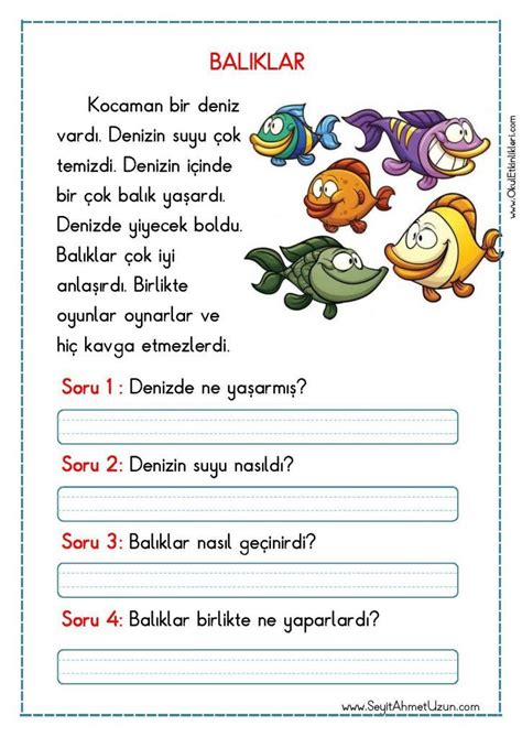 1 sınıf okuma metinleri Google Arama Okuma Okuma çalışması