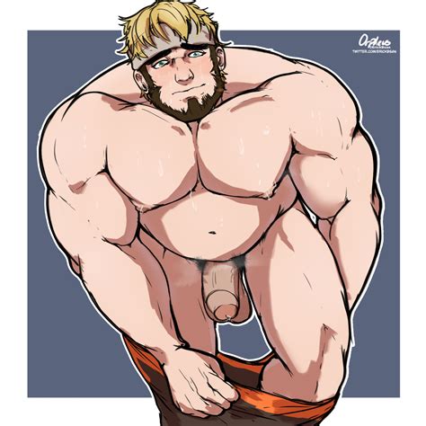 Rule 34 Balls Barry Goodman Beard Blush Erickbsan Facial Hair Fire Emblem Male Male Only