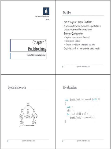 chapter 5 backtracking pdf pdf algorithms and data structures discrete mathematics