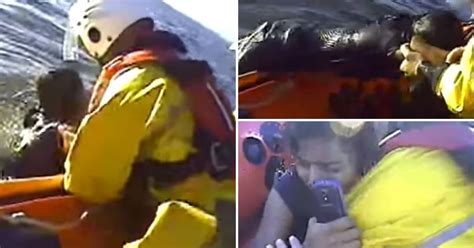 Dramatic Footage Shows Moment Woman Is Rescued From Sea After Getting