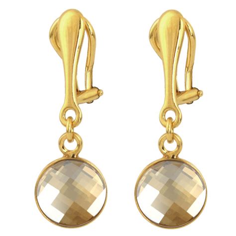 Ohrclips Swarovski Kristall 925 Silber Vergoldet ARLIZI 1813 ARLIZI