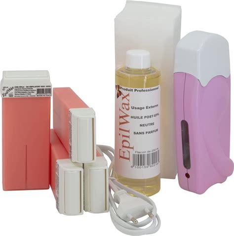 EpilWax Kit d Épilation Solo Complet avec chauffe cire epilation