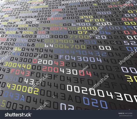 Vector Illustration Security Background Pattern Hexcode Stock Vector