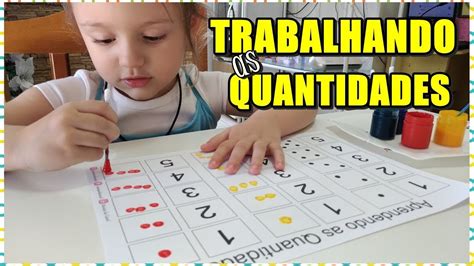 TRABALHANDO AS QUANTIDADES EDUCAÇÃO INFANTIL YouTube