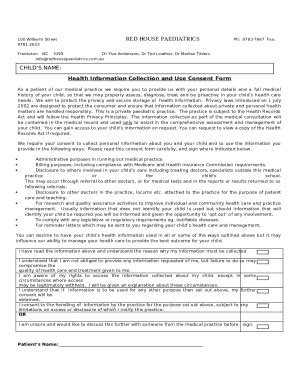Health Ination Collection Doc Template PdfFiller