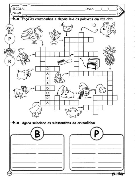 Atividades de Ortografia 5º Ano Letras P e B 30 Atividades