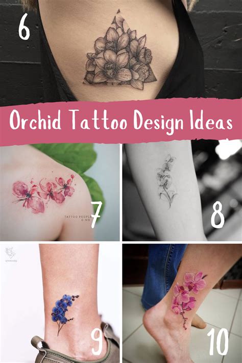 Delicate Stunning Orchid Flower Tattoo Ideas Artofit