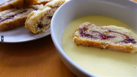 Suet Free Jam Roly Poly And Homemade Custard Chunsbuns Youtube
