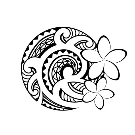 Maori Tattoo Style Fish Hook Bone Matau Hei Matau Vector