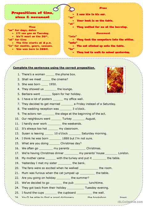 Prepositions Mixed General Gramma Fran Ais Fle Fiches Pedagogiques