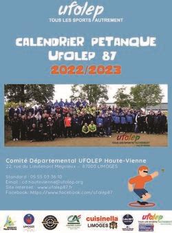 CALENDRIER PETANQUE UFOLEP 87 2022 2023