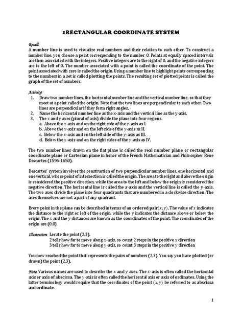 1 1 rectangular coordinate system pdf cartesian coordinate system differential geometry