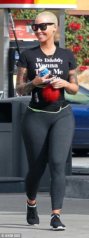 Amber Rose Shows Off Her Bountiful Booty While Wearing Waist Trainer IN