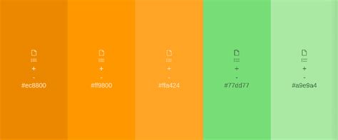 Paleta De Cores Laranja C Digos E Combina Es