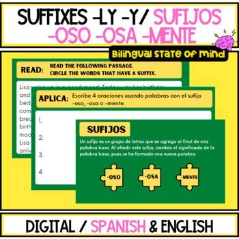 Suffixes Ly Y And Sufijos Oso Osa Mente 2024
