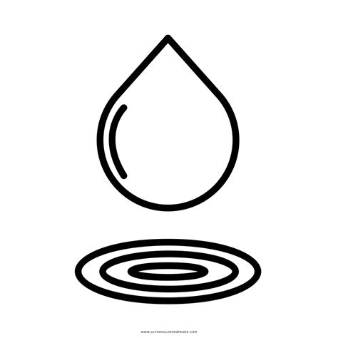 Dibujo De Gota De Agua Para Colorear Ultra Coloring Pages