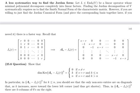 a less systematics way to find the jordan form let
