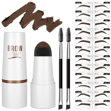 Amazon Flywrun Eyebrow Stamp Stencil Kit One Step Vegan Eyebrow