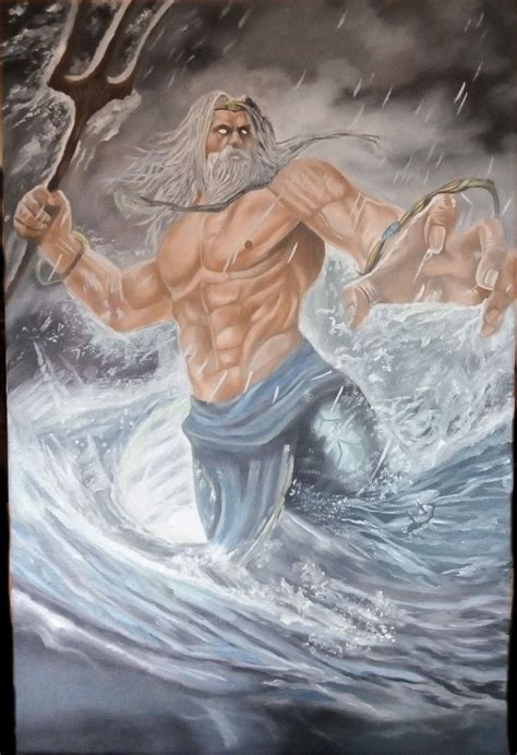 Poseidon Oil Painting By Markus Paintings Art Greek Mythology Gods