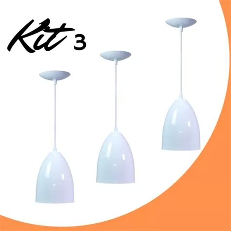 Kit Lustre Pendente Bala Cone Vegas Rea Gourmet Bancada Mercadolivre