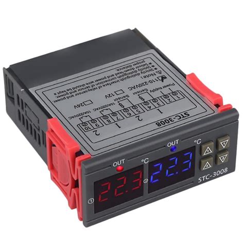 Buy STC 3008 AC110 220V Dual Display Thermostat Temperature Controller