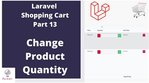 Laravel Shopping Cart Tutorial Hindi Part 13 Change Product Quantity