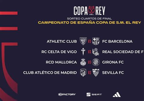 Sorteo de cuartos de Copa finales en el Metropolitano y en San Mamés
