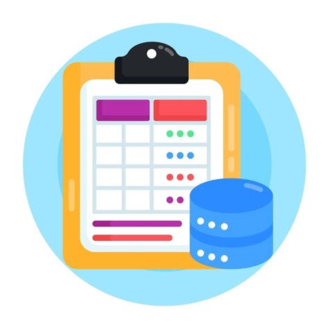 Data Table Record Vector Art At Vecteezy