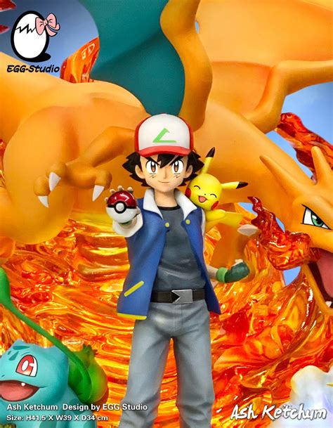 Pokémon Ash Ketchum 1 6 Resin Statue von EGG Studio