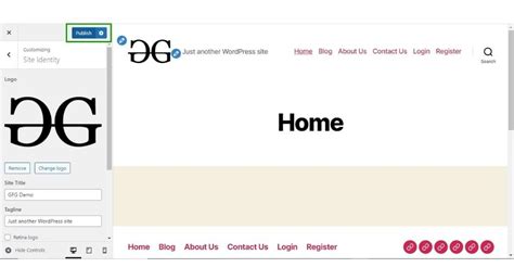 How To Add Custom Logo To WordPress Website GeeksforGeeks