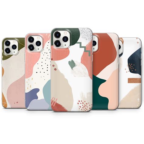 Modern Abstract Phone Case Line Art Cover Fit For Iphone Etsy In