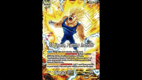 Majin Vegeta Yellow Starter Deck Profile YouTube