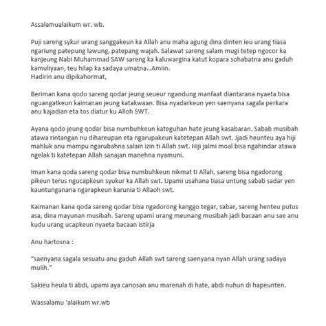 Contoh Biantara Sunda Singkat Berbagai Tema