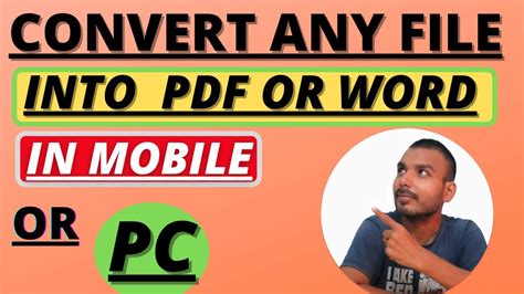 how to convert any file to pdf word and powerpoint convert any file in pdf and word youtube