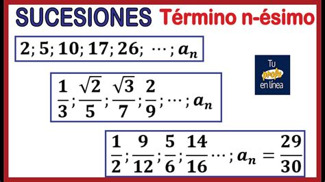SUCESIONES Término Enésimo YouTube