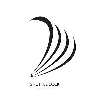 Shuttle Cock Icon Template Vector Champion Design Play Vector Champion
